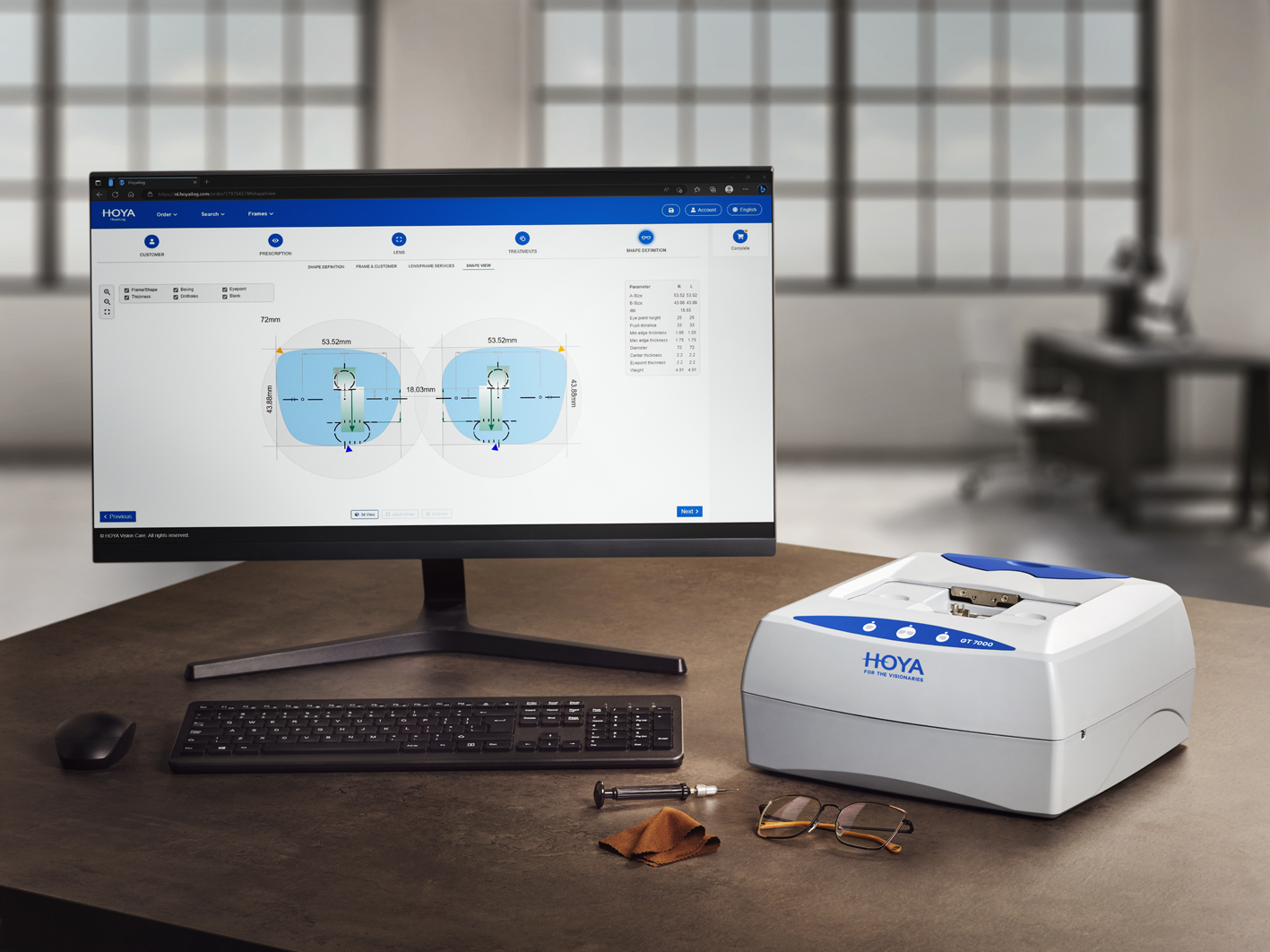 GT 7000 Frame Tracer I HOYA | HOYA Vision Care